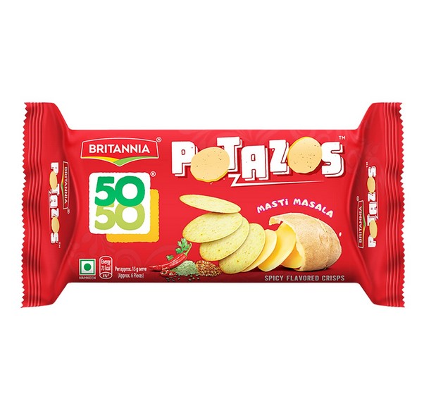 Britannia 50/50 Potazos (Oven Baked Potatoes)100g - ZingStreet Co.,Ltd