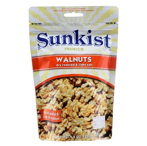 Sunkist Walnut Dry Roasted and Lightly Salted 120 g - ZingStreet Co.,Ltd