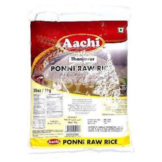 Aachi Ponni Raw Rice 1 kg - ZingStreet Co.,Ltd