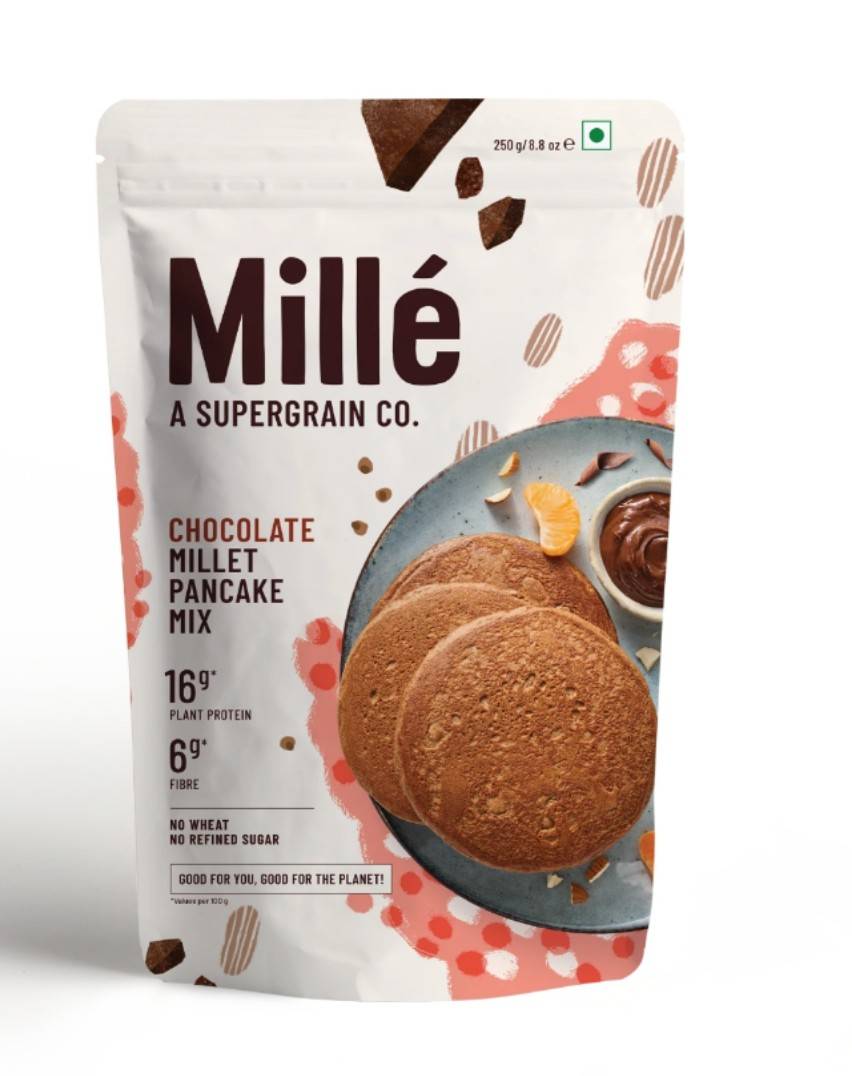 Mille Chocolate Millet Pancake Mix 250 g - ZingStreet Co.,Ltd